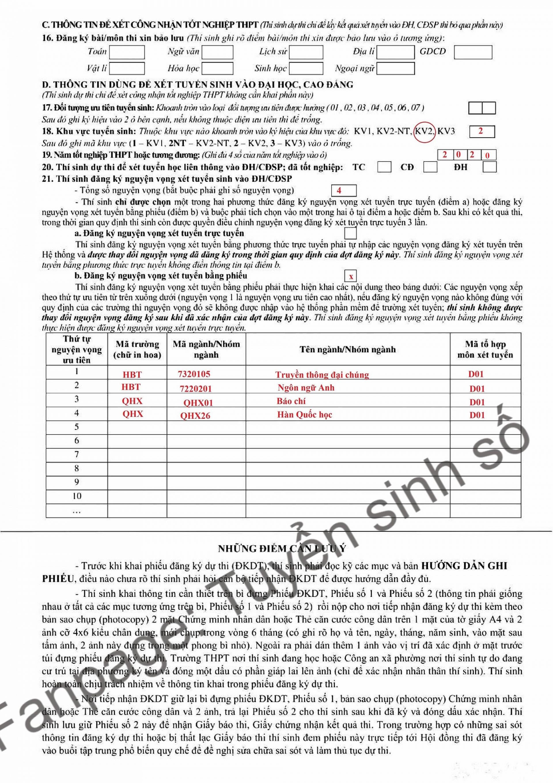 Hướng dẫn làm hồ sơ, đăng ký dự thi tốt nghiệp THPT 2021 cho thí sinh thi lại